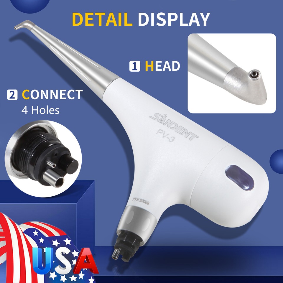 1-10*Dental Air Flow Teeth Polishing Polisher Handpiece Hygiene Prophy Jet White | eBay