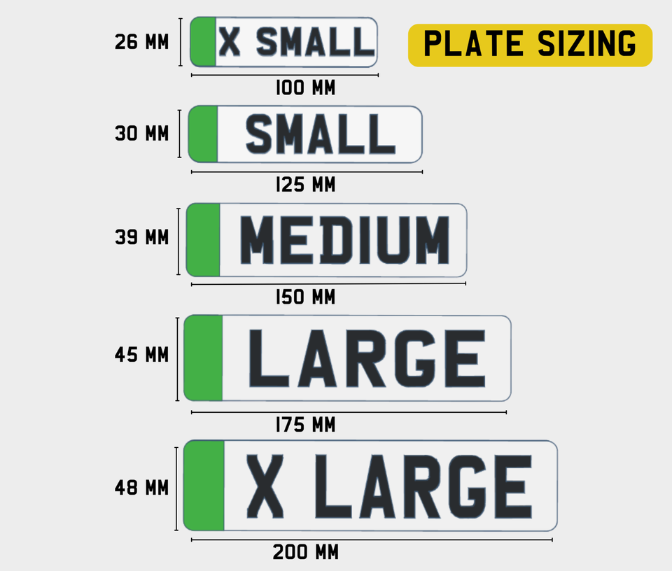 Custom Ride On Toy Car Number Plates - License Plate for Kid's ...