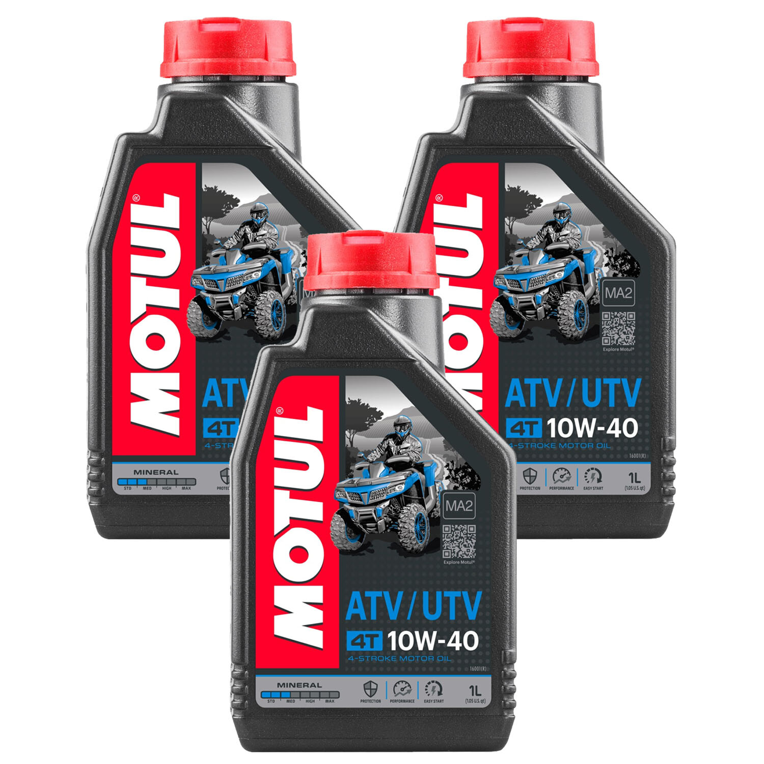 Motul ATV UTV 10W-40 4T 4 Stroke 3L Mineral Motor Oil 3 x 1L 105878 | eBay