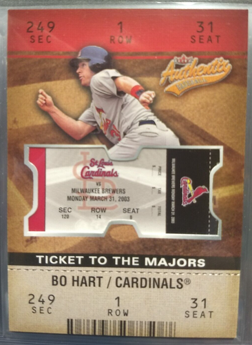 2003 Fleer Authentix Bo Hart RC (#A-171) #'d to 1250 | eBay