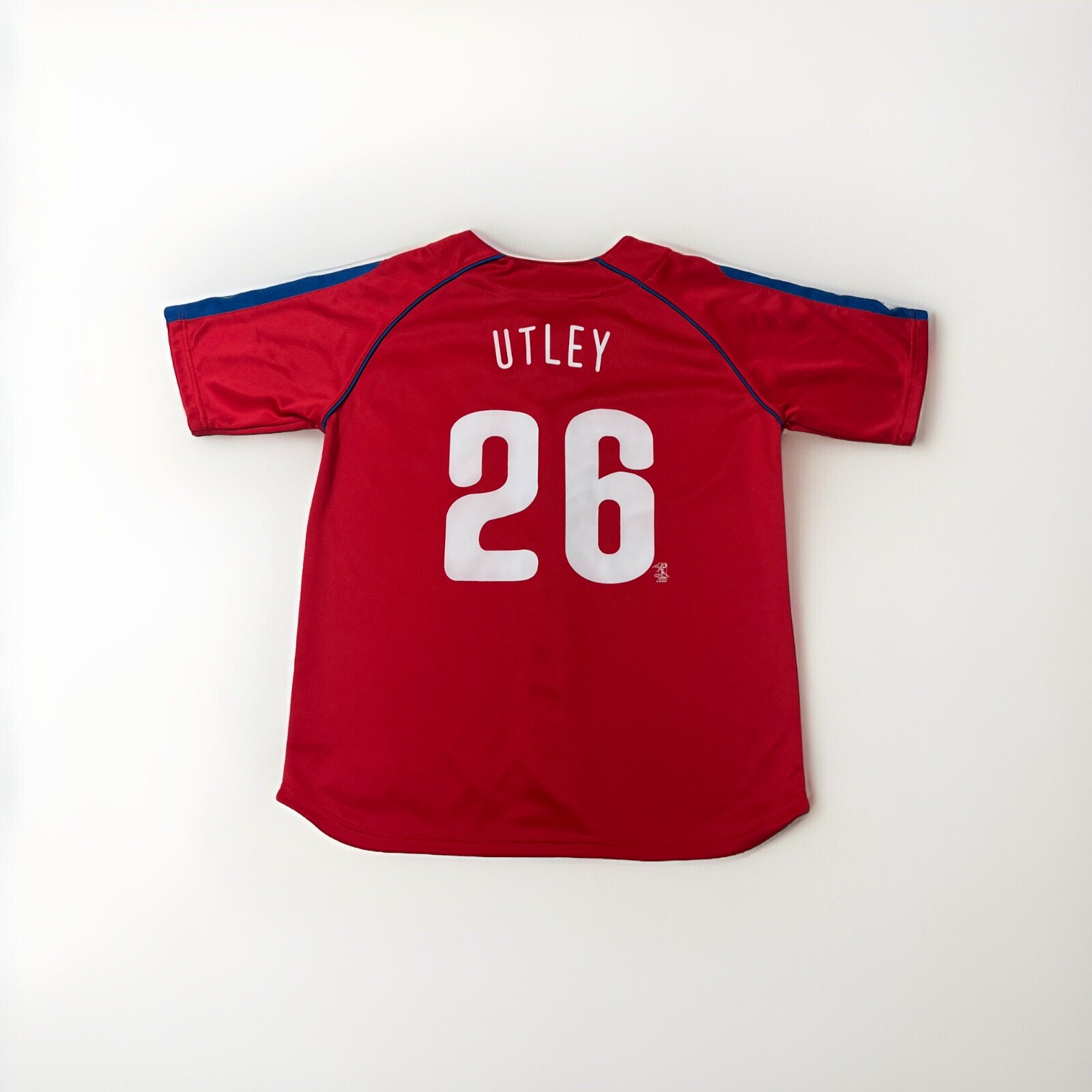 VTG Nike Philadelphia Phillies Chase Utley #26 Red Jersey Youth Size M ...