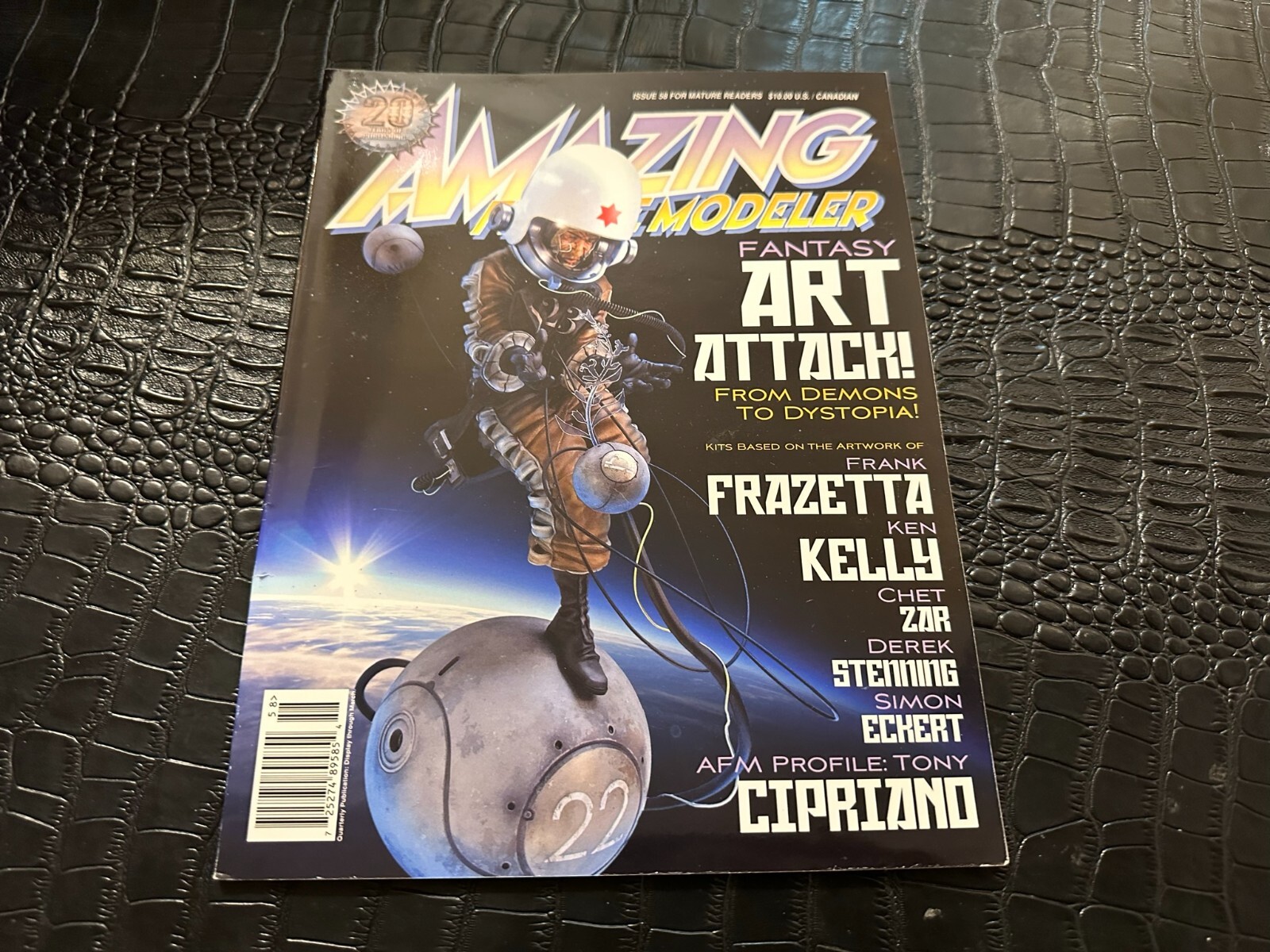 #58 AMAZING FIGURE MODELER model magazine FANTASY ART - FRANK FRAZETTA ...