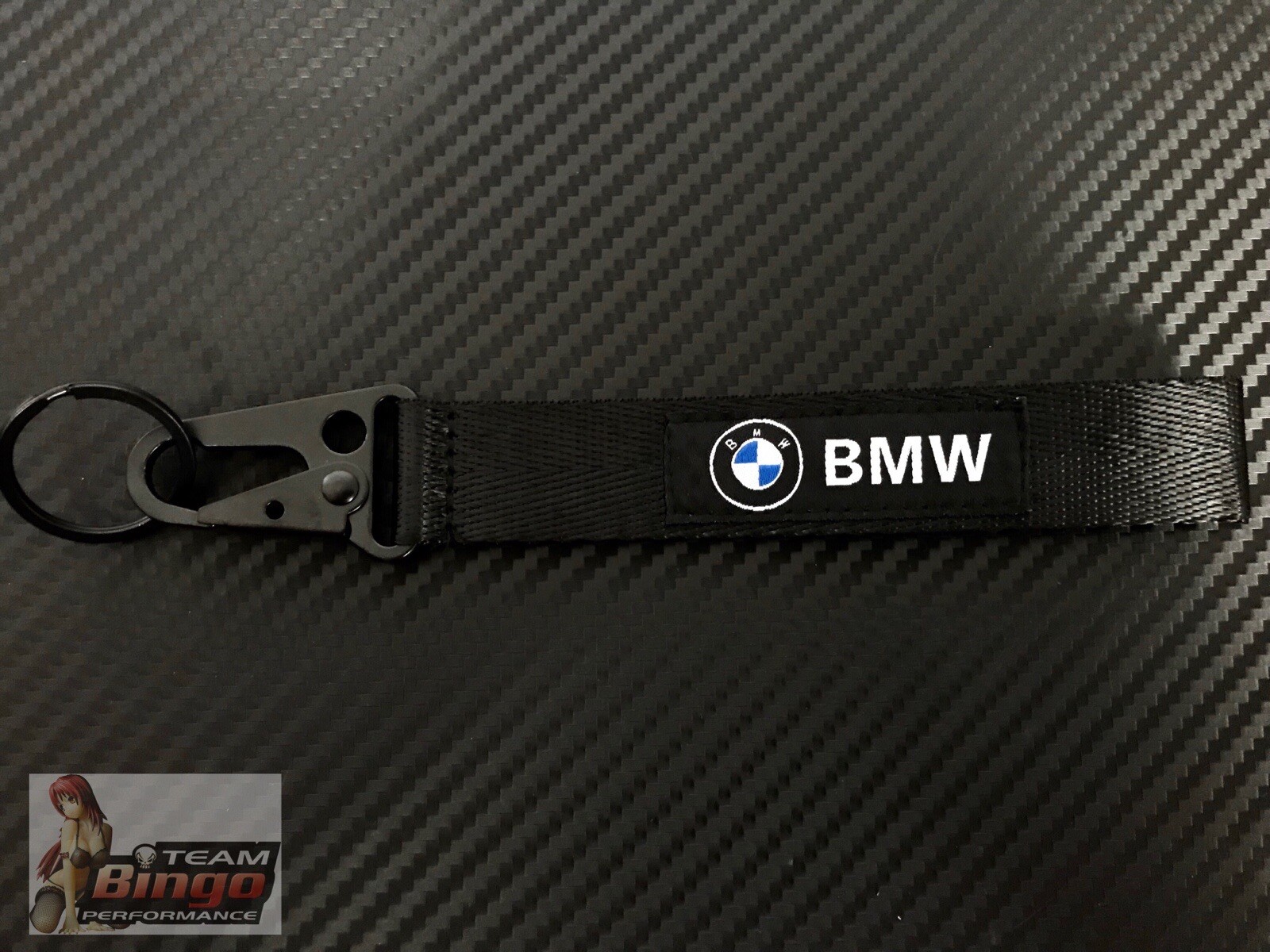 Suits BMW M Jet Tag Nylon Strap Car Keyring Keychain Metal Hook M2 M3 ...