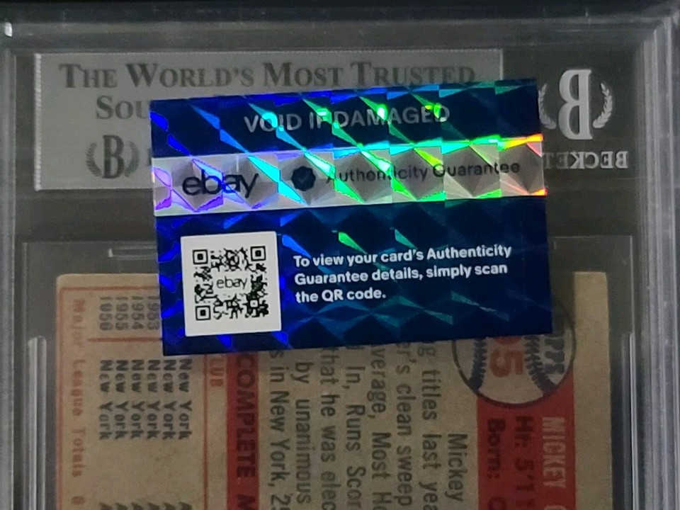 1957 Topps Mickey Mantle # 95 New York Yankees Beckett 4 VG-EX Sharp Corners | eBay