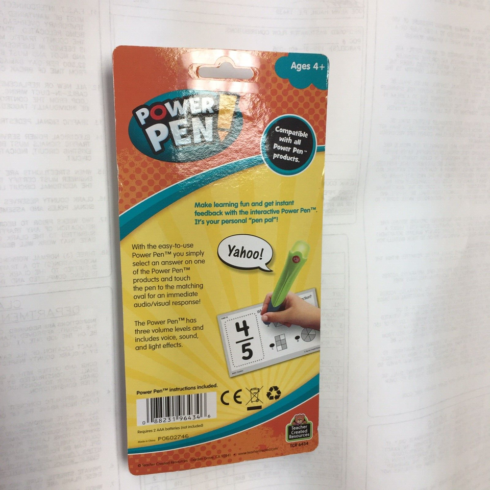 POWER PEN TCR6434 Teacher Created Easy to Use Interactive Resources for ...