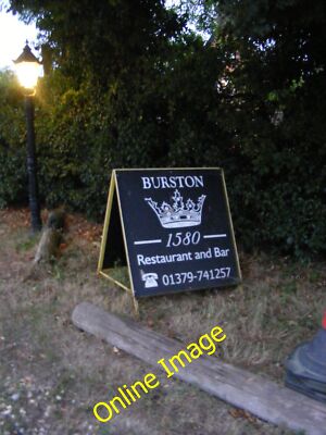 Photo 6x4 The Burston Crown Public House sign Burston/TM1383 Off Crown ...