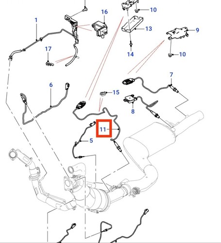 Jaguar Land Rover nox sensor LR112139 C2D57279 | eBay UK