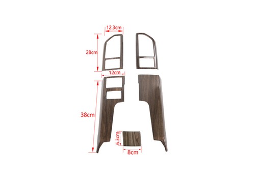 Wood Grain ABS Inner Dashboard Central Control Panel CoverFor Ford F150 ...