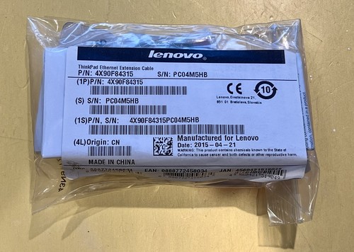 Genuine Lenovo ThinkPad X1 Carbon Ethernet Adapter Expansion Cable ...