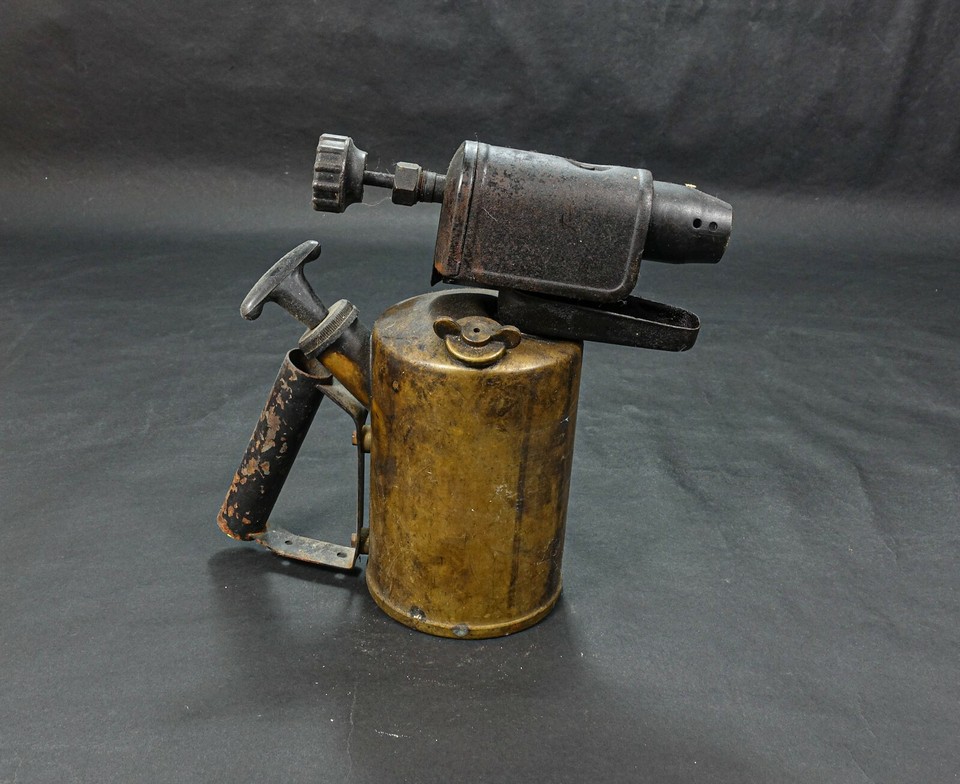 VINTAGE BRASS GASOLINE BLOW TORCH | eBay