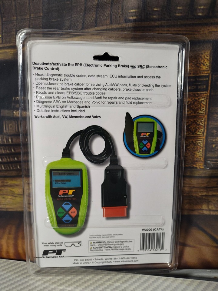 PT Performance Tool EPB SBC Elec Parking Brake Tool W3000 Audi/VW/Volvo ...