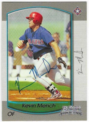 KEVIN MENCH 2000 BOWMAN AUTOGRAPHED SIGNED # 175 TEXAS RANGERS | eBay