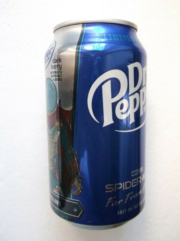 DR PEPPER DARK BERRY SPIDER-MAN 2019 USA limited edition empty can top ...