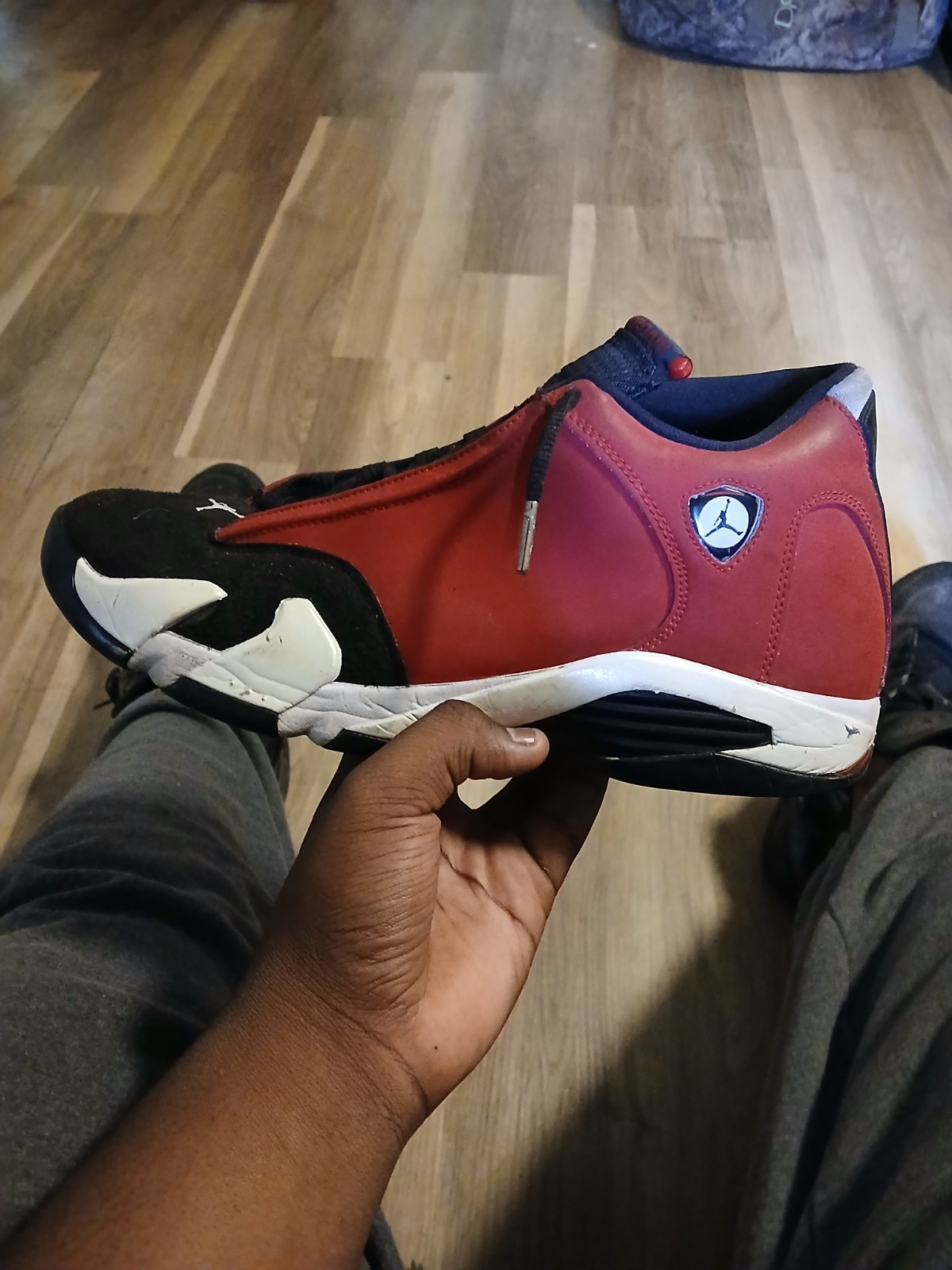 Air Jordan 14 Retro Gym Red Sneakers Size 13 Preowned - Gem