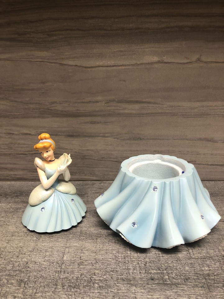 Vintage Disney Parks Princess Cinderella Rhinestone Trinket Box ...