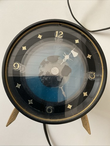 Vtg Brown & Bigelow Remembrance Clock-Turning World Space Ship ...