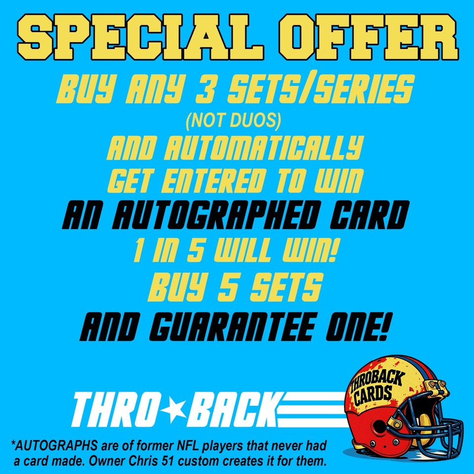 THROBACK custom Football Card Set Dallas Cowboys QB Duo NFL 1987 Strike ...