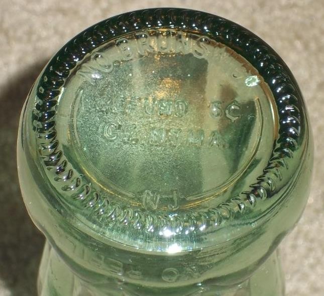 VINTAGE 6 OUNCE EMBOSSED COCA COLA BOTTLE, NORTH BRUNSWICK, NEW JERSEY ...