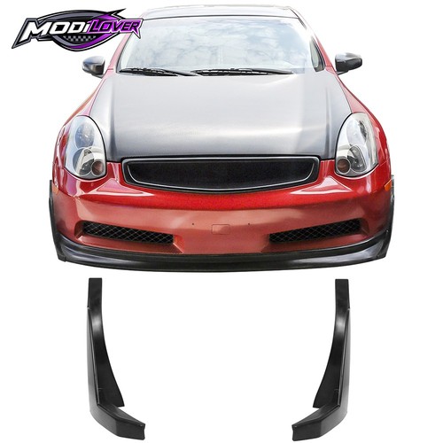 Fits 03-06 Infiniti G35 2DR N1 Style Front Bumper Lip Splitter Corner ...