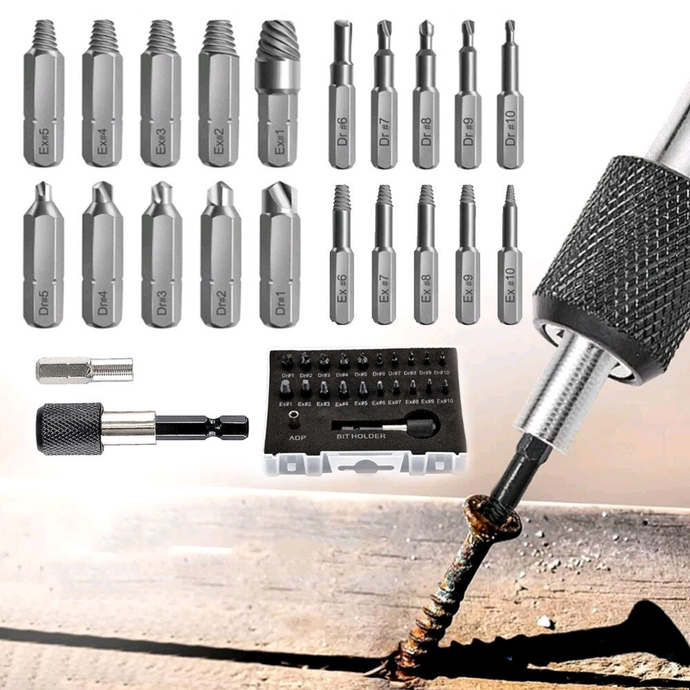 22x Extractor Screwdriver Remover Tools Disassemble Damaged Screws ...