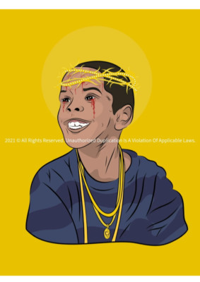 Westside Gunn FLYGOD art print super rare yellow edition only 10 made ...