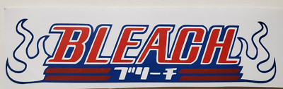 Bleach Anime Title Letters Sticker Vinyl Decal Car Windows, Laptops ...