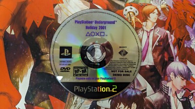 Playstation Underground Holiday 2001 Demo Disc Sony Playstation 2 Ps2 ...