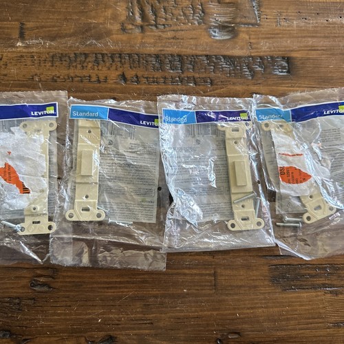 Lot Of 4 -Leviton Ivory Blank Toggle Switch Wall Plate Filler Insert ...