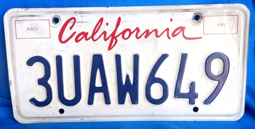 License Plate California LIPSTICK Embossed Aluminum License Plate 1996 ...
