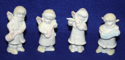 Russ Berrie Little Miracles Musical Angels Porcelain Figurine - Set of ...