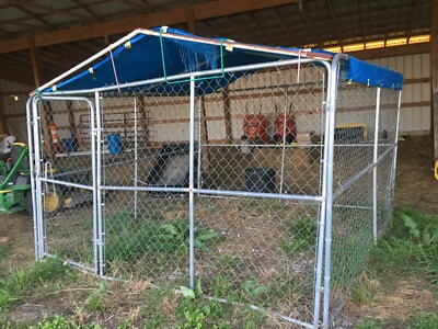 CHAIN LINK OUTDOOR DOG PEN 10' x 10' | eBay