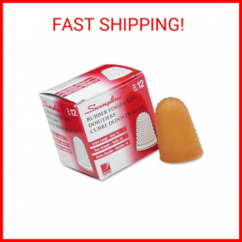 Swingline Rubber Finger Tips (12 Pack) Finger Cots, Extra Large - Size ...