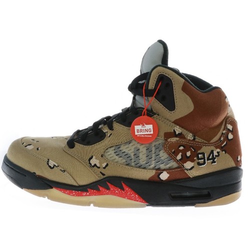 NIKE 15AW x Supreme Air JORDAN5 RETRO Jordan 5 High Top Sneakers US 10. ...