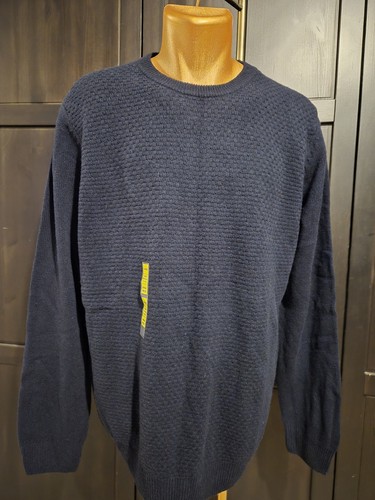 M&S Collection Men's Pure Lambswool Jumper Sweater in Navy Size L | eBay UK