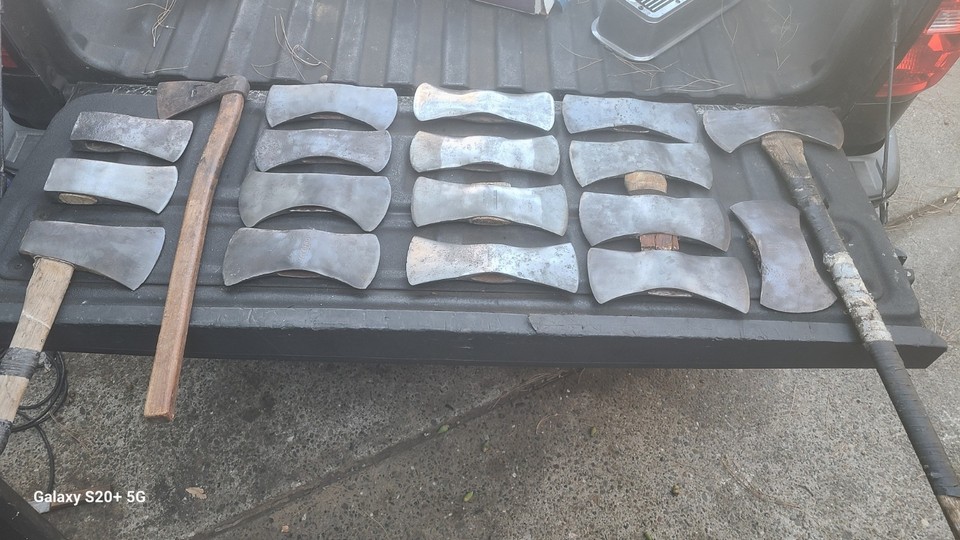 Vintage Logging Axe Heads, Double Bits, Singles, Rafter Patterns ...