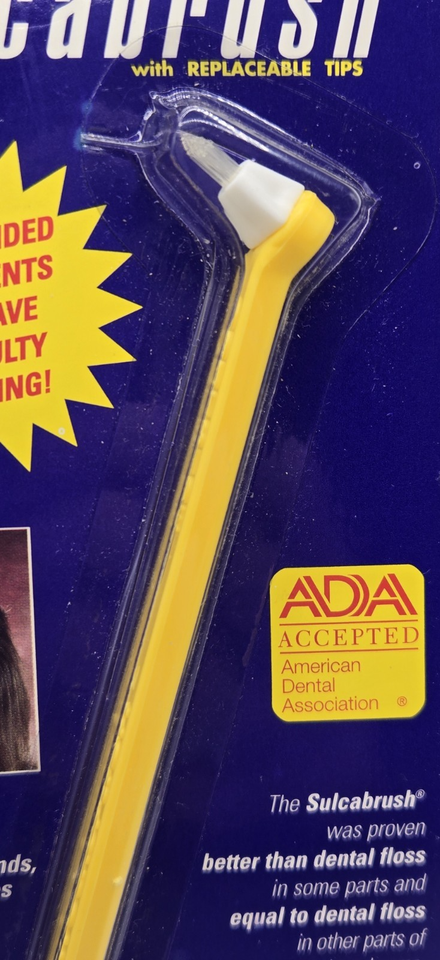 Sulcabrush Healthy Gums Dental Oral Cleaning Gum Brush Vintage Sealed ...