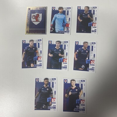 MINT Raith Rovers 2023/24 SPFL MATCH ATTAX FOOTBALL TRADE CARDS TEAM ...