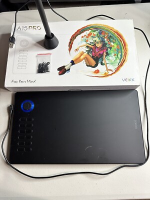 VEIKK A15 Pro Graphics Drawing Pen Tablet : Large Active Area Graphics ...