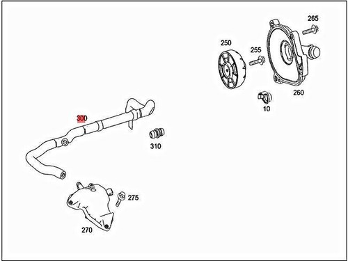 Genuine MERCEDES Part-load breathing Hose 2720181382 | eBay