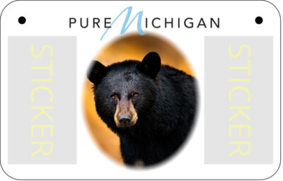 ATV license Plate, Michigan Sticker Holder ATV/UTV License Plate bear ...
