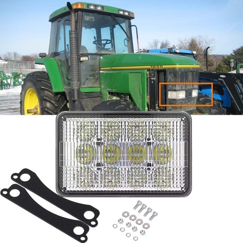 LED Headlight for John Deere 6000-7010 7200 7400 7600 7700 7800 RE56964 ...