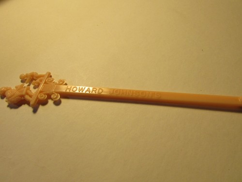 Howard Johnson's Swizzle Stick Stirrer-PINK- Simple Simon and the ...