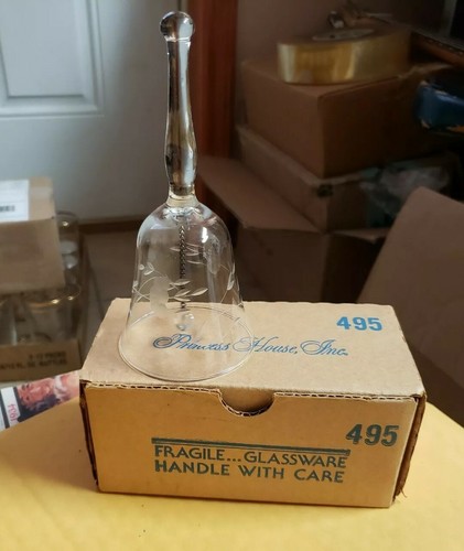 Princess House Crystal Heritage Handblown Dinner Bell 495 #B2 | eBay