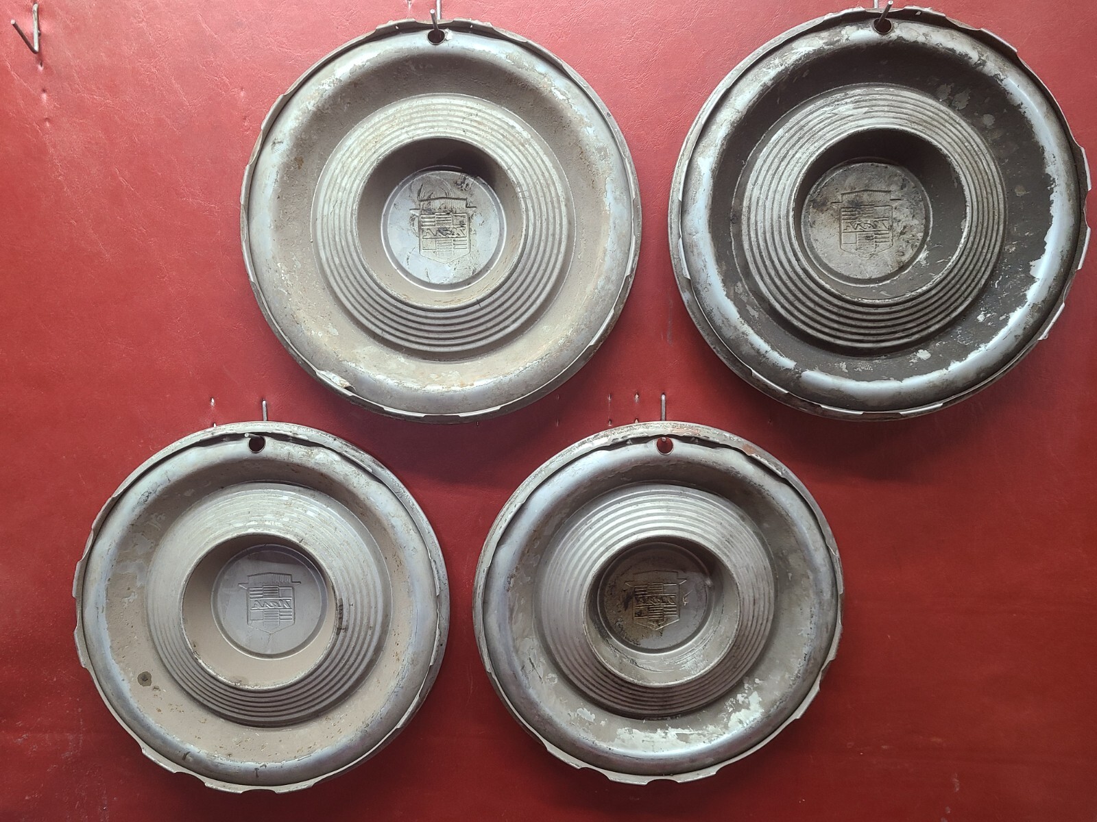 1957 57 NASH RAMBLER AMBASSADOR 14 IN HUBCAPS WHEEL COVERS CENTER CAPS ...