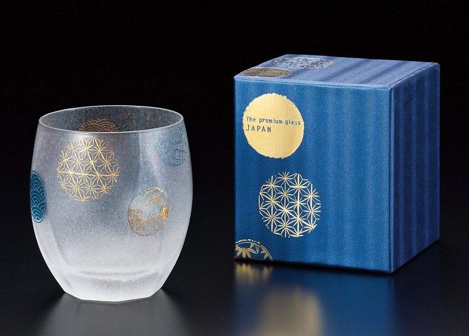 ADERIA Glassware Premium Marumon Round Pattern Old Rock Glass 345ml ...