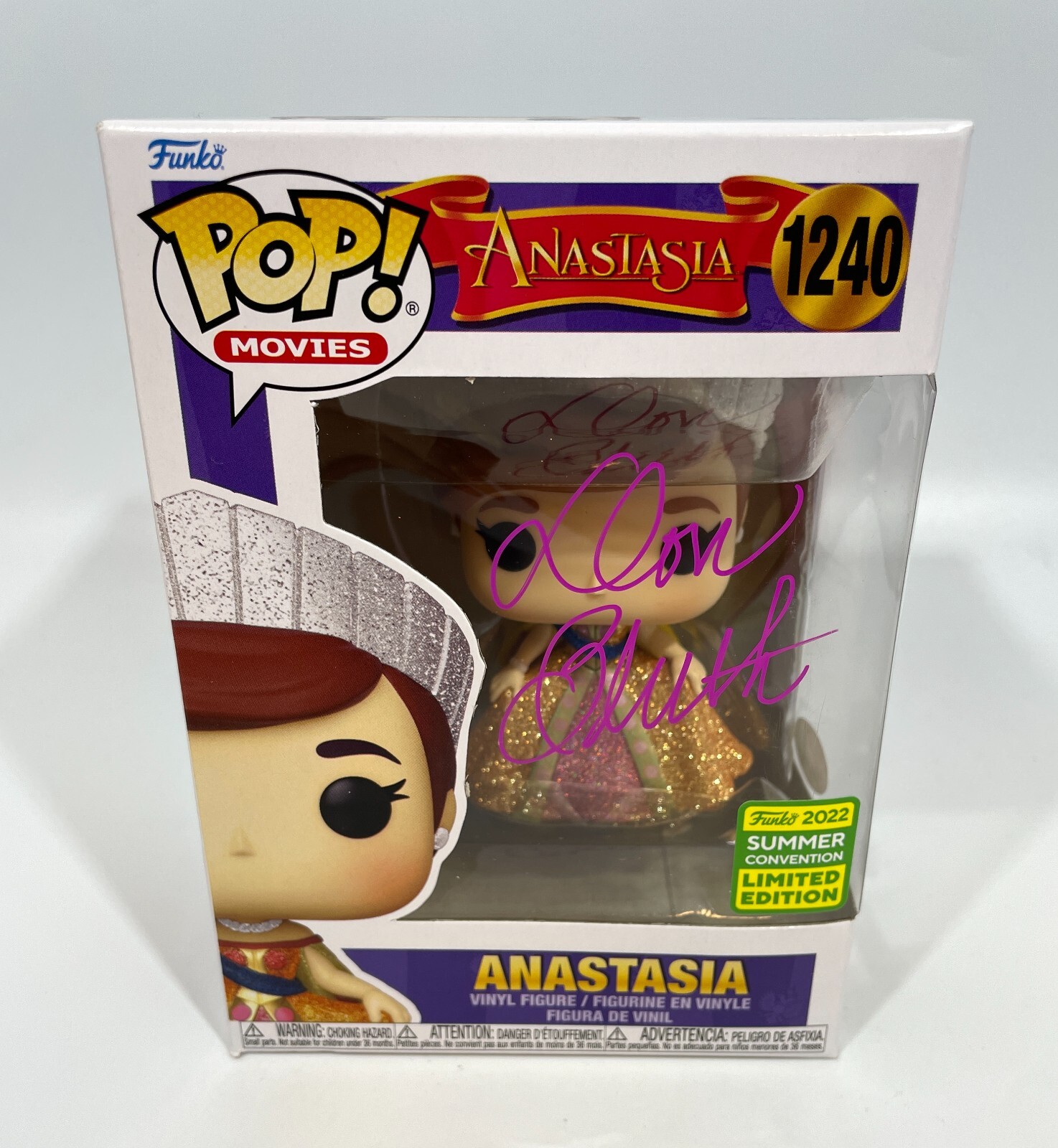 DON BLUTH Signed Disney ANASTASIA POP Vinyl Authentic Autograph JSA COA ...