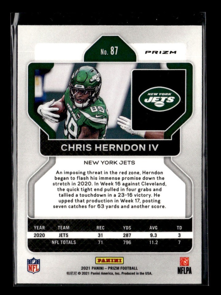2021 Prizm Chris Hendon IV #87 Black & White Checker Prizm | eBay