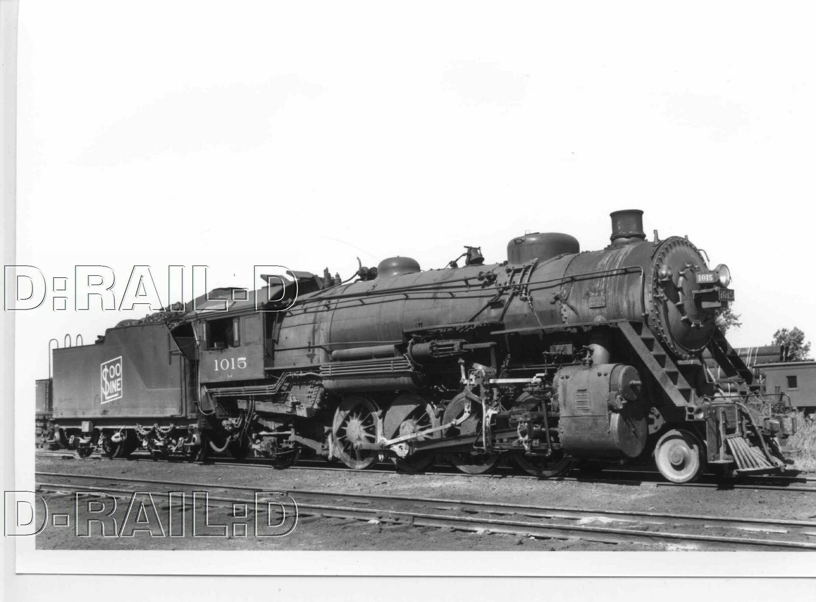 9DD200D RP 1950s/00s SOO LINE RAILROAD 2-8-2 LOCOMOTIVE #1015 | eBay