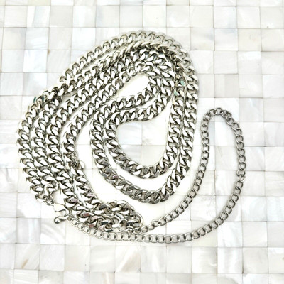 Silver Tone Layer Link Chain Necklace Tarnished The Vintage Strand Lot ...