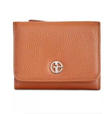 NWT Giani Bernini Brown Softy Core Leather Trifold Wallet MSRP $44.50 ...